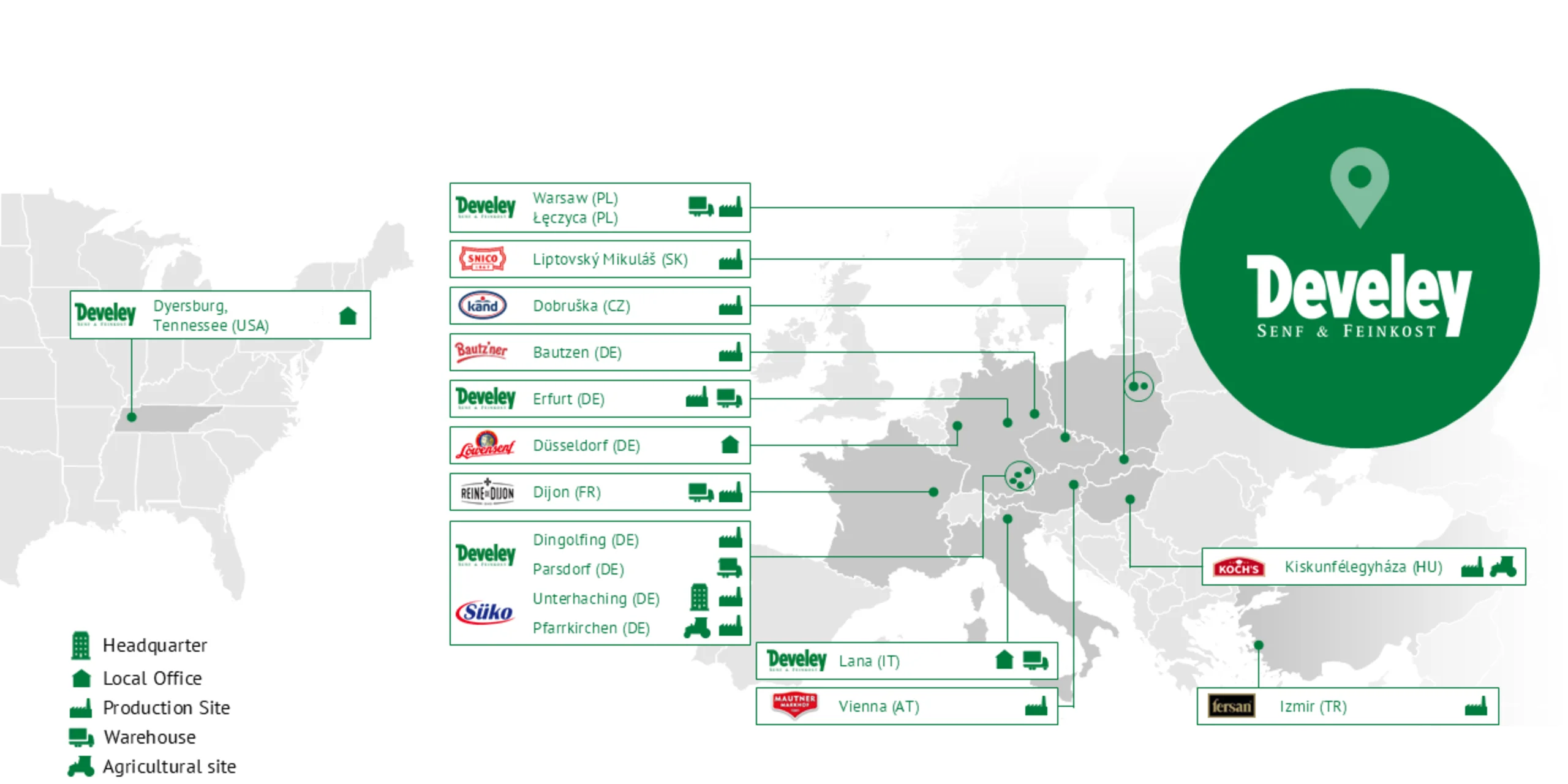 Develey | Develey Group | Our Locations